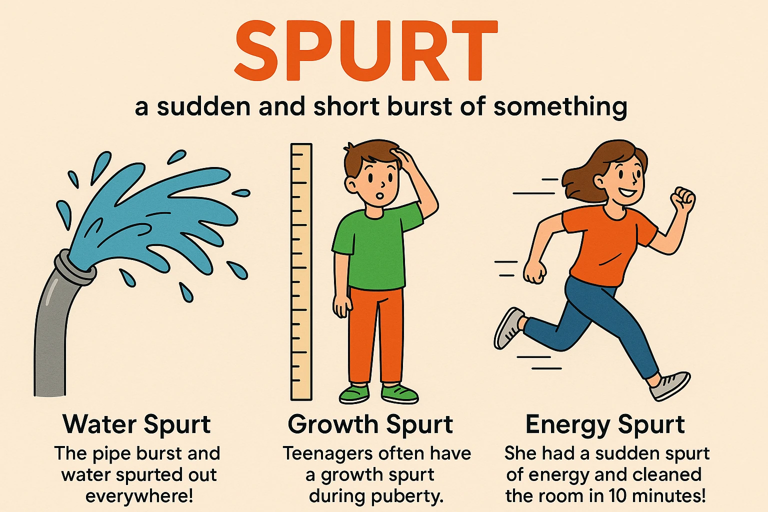Spurt Meaning: 5 Clear Examples for Easy Understanding 💥